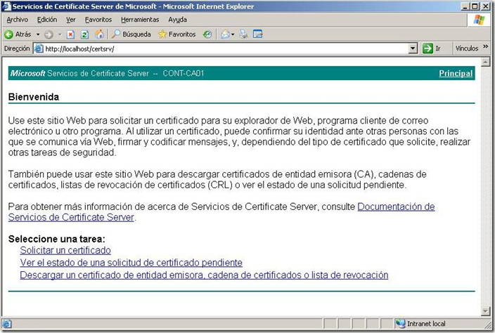 Tecnoloxía xa: Unidad 6: Entidad certificadora: certificados en IIS